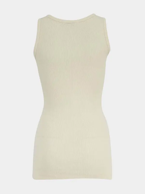 Auralee Ribbed-knit Tank Top