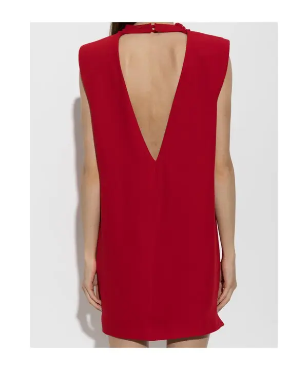 Valentino Garavani High-neck Sleeveless Dress