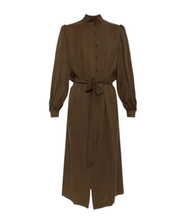 Valentino Garavani Long-sleeved Dress - Brown