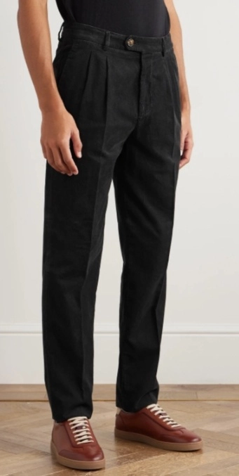 Brunello Cucinelli Casual Trousers With Belt Loops - Black