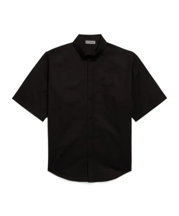 Balenciaga Security Tape Large Fit Shirt - Black