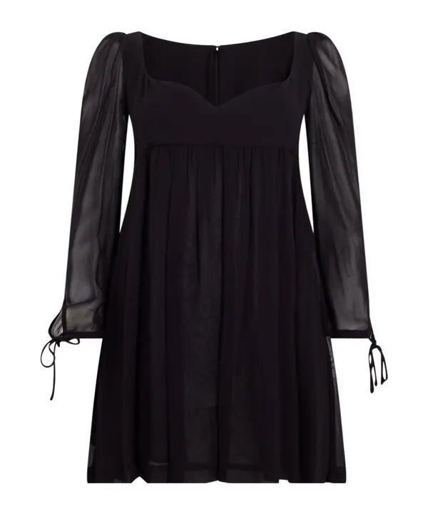 Philosophy Di Lorenzo Serafini Pleated Chiffon Minidress - Black