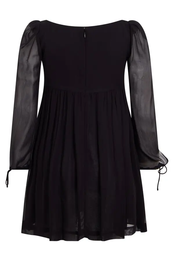 Philosophy Di Lorenzo Serafini Sheer Sleeve Dress
