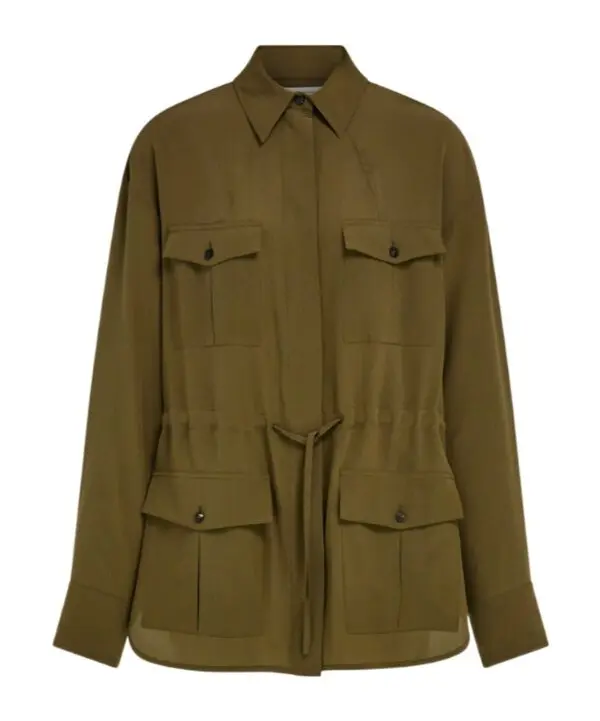 FERRAGAMO Safari Over Shirt - Olive Green