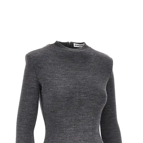 JIL SANDER Long Sleeve High Neck Bodysuit