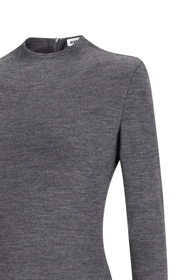 JIL SANDER Long Sleeve High Neck Bodysuit