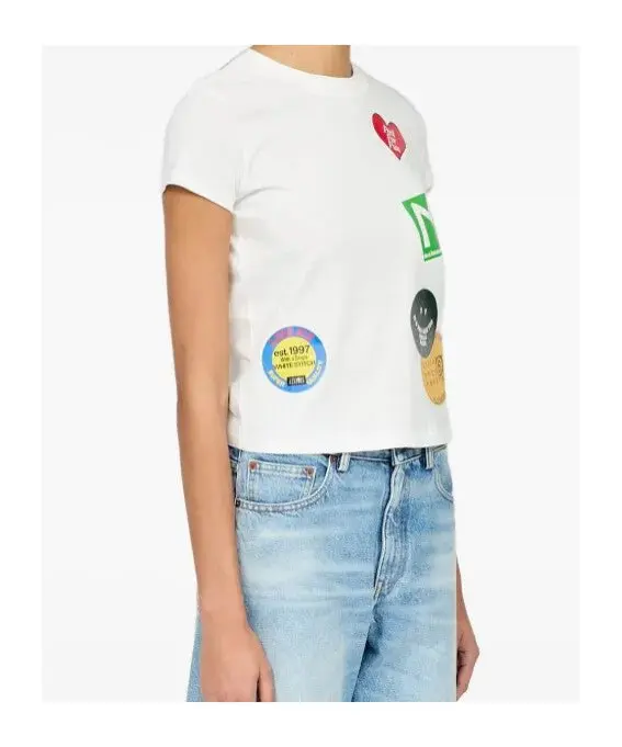 MAISON MARGIELA Sticker-print Cotton T-shirt