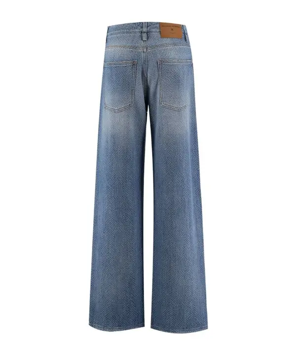 Ermanno Scervino Wide-leg Patterned Jeans