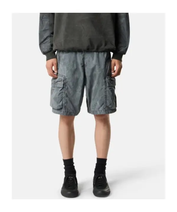 Stone Island Wide Leg Cargo Bermuda Shorts