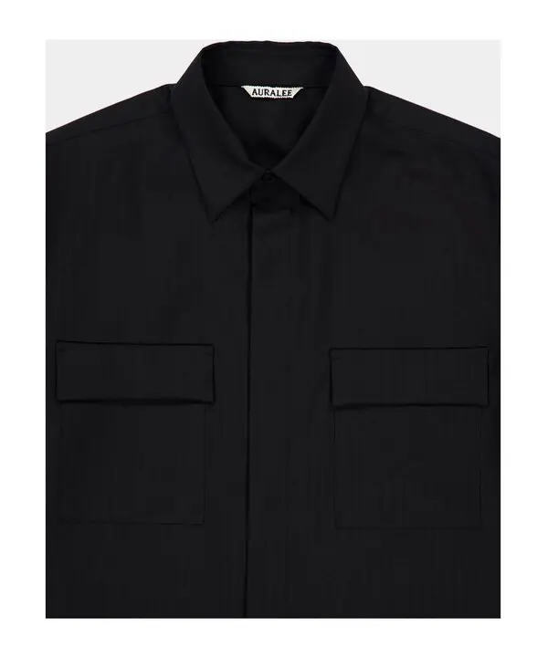 Auralee Flap-pocket Wool Shirt