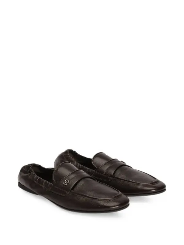 Dolce & Gabbana Logo Detail Slip-on Loafers