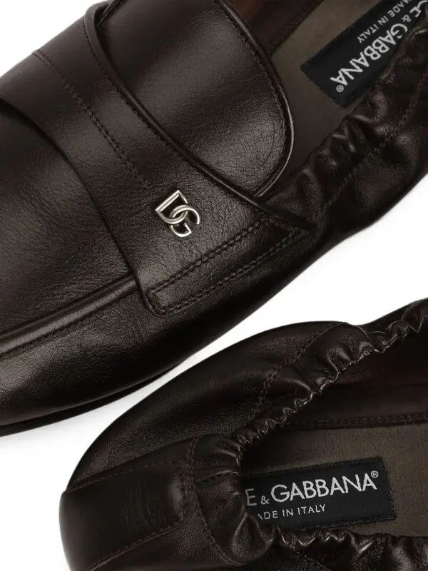 Dolce & Gabbana Logo Detail Slip-on Loafers