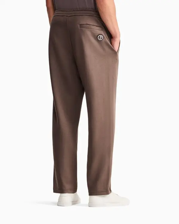 Giorgio Armani Drawstring Logo-patch Trousers