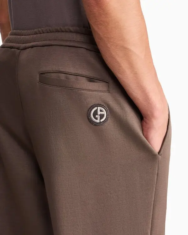 Giorgio Armani Drawstring Logo-patch Trousers