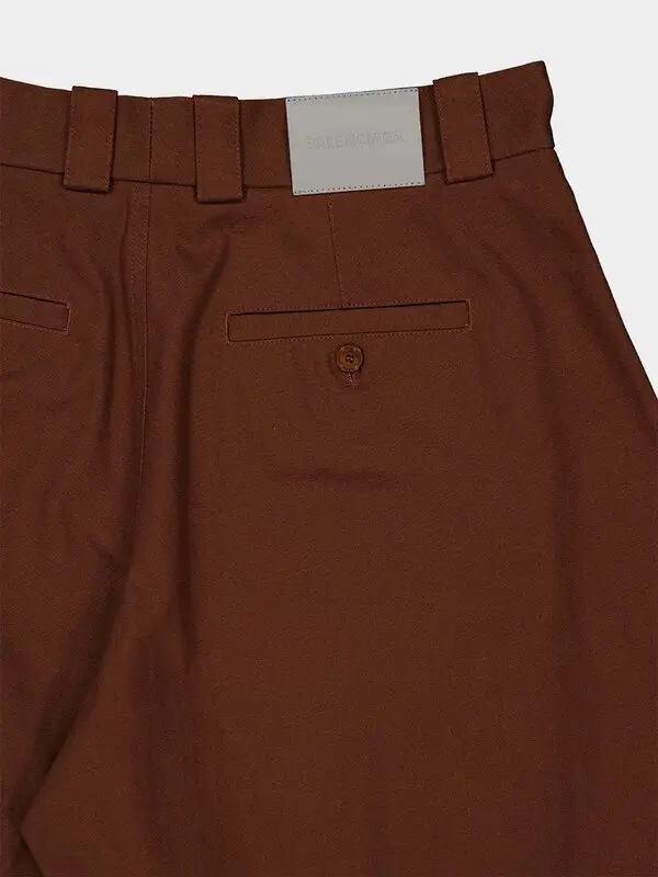 Balenciaga Pleated Barrel-leg Trousers