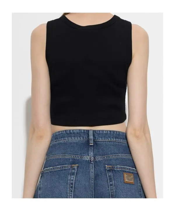 Dolce & Gabbana Round Neck Sleeveless Vest