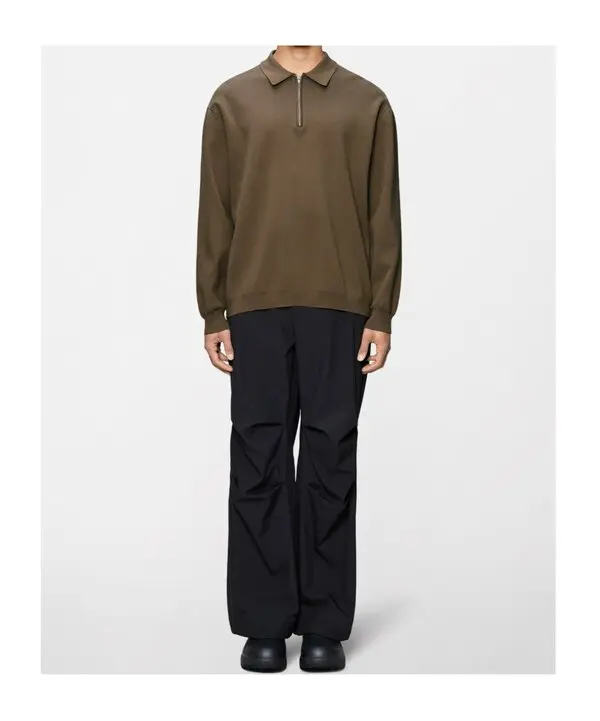 Rains Long-sleeved Knitted Polo Shirt