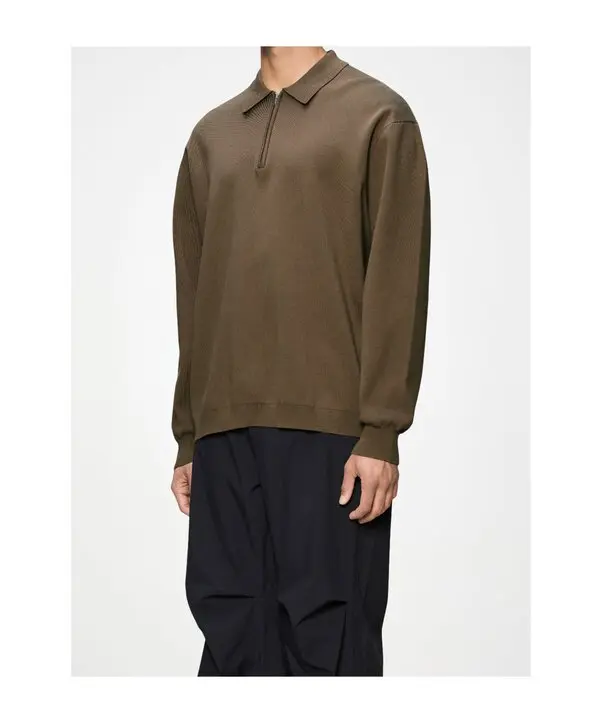 Rains Long-sleeved Knitted Polo Shirt