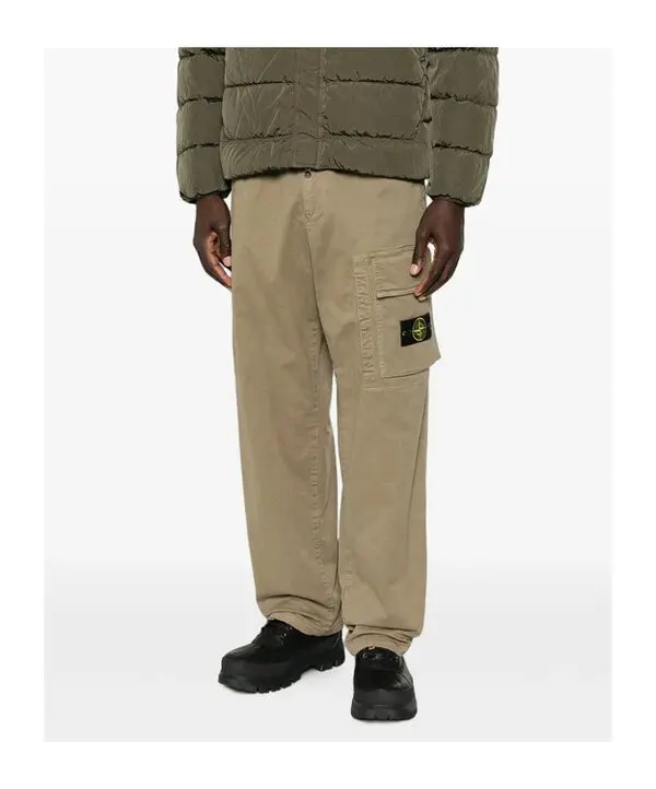 Stone Island Elasticated Waist Cargo Trousers