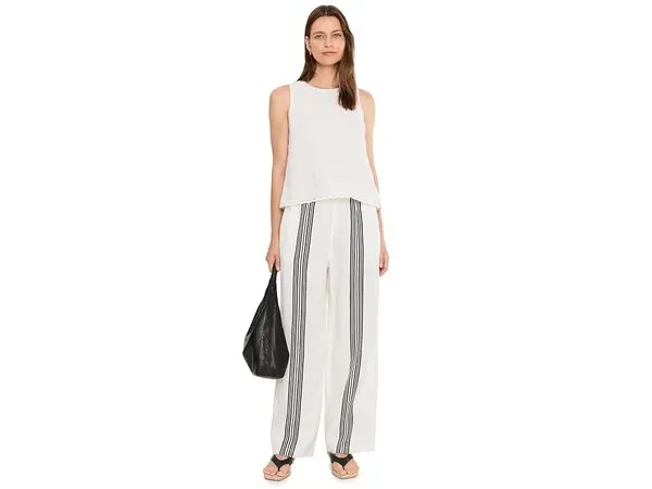 Madewell Linen Pull-on Bold Stripe Clothing Bold Placement Stripe Black
