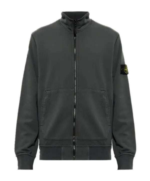 Stone Island Mock-neck Sweatshirt - Leaden