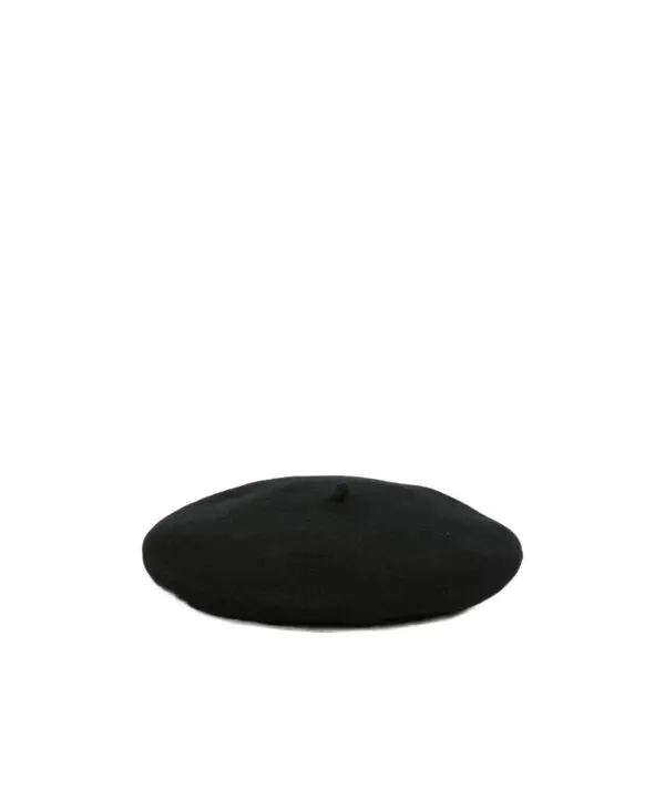 Emporio Armani Logo-embossed Beret - Black