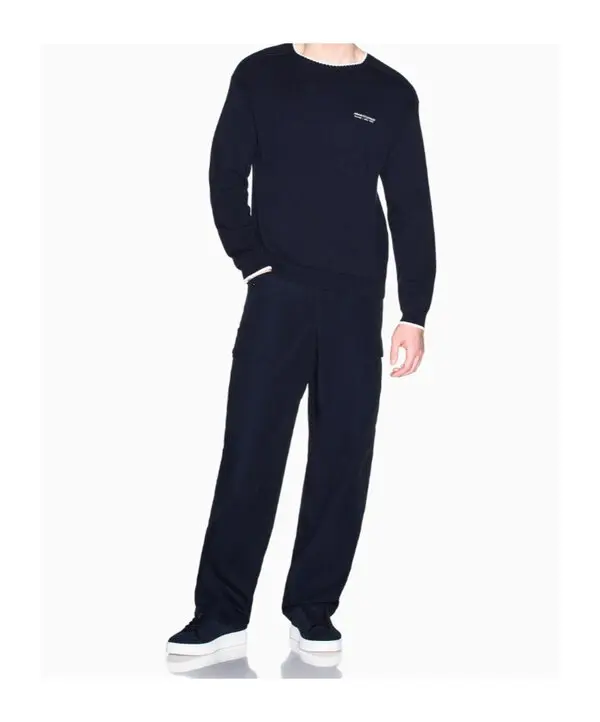 Armani Exchange Regular Fit Pullover In A Cotton Blend