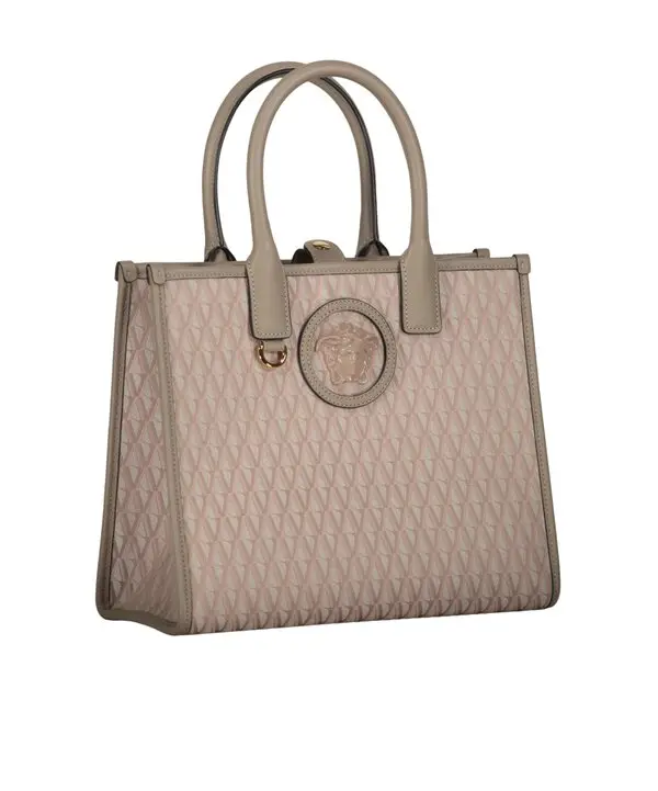 Versace V Allover La Medusa Small Tote Bag