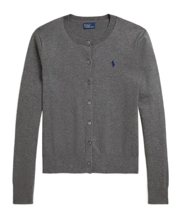 Polo Ralph Lauren Embroidered Button-front Cardigan