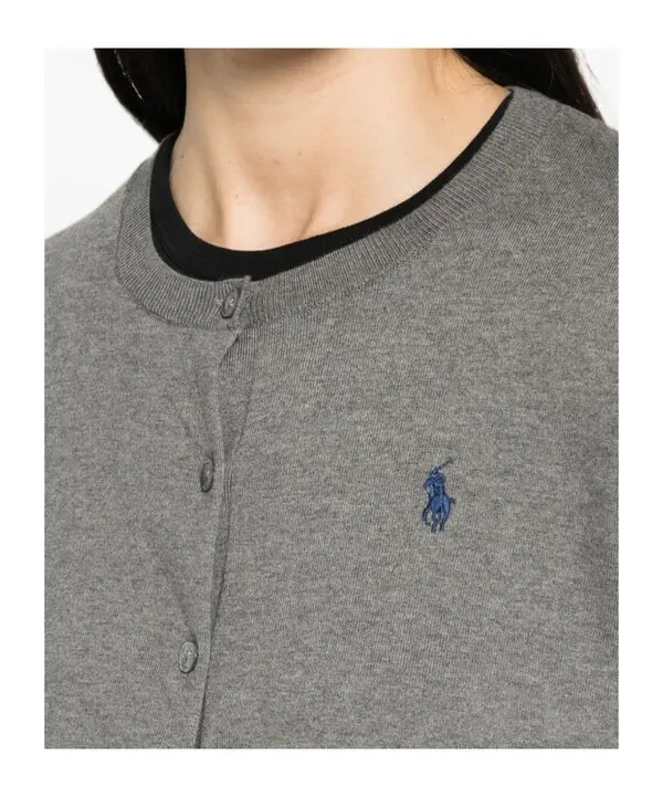 Polo Ralph Lauren Embroidered Button-front Cardigan