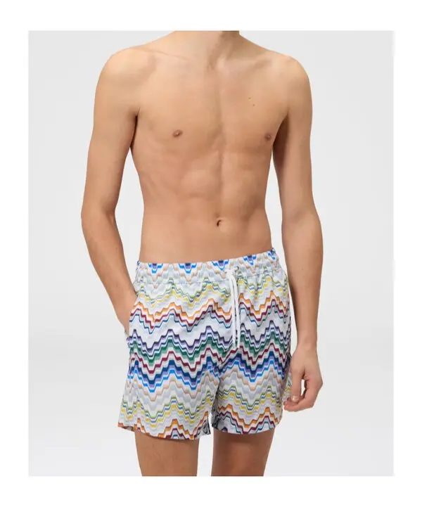 Missoni Zigzag-print Swim Shorts