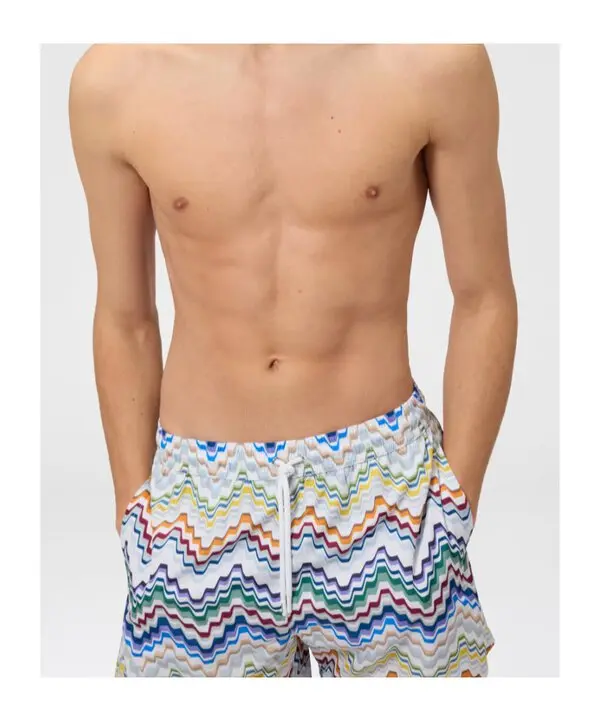 Missoni Zigzag-print Swim Shorts