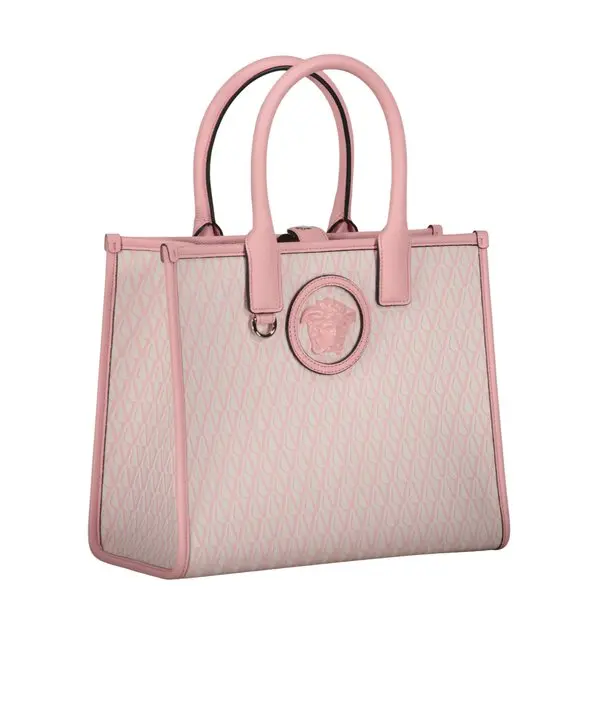 Versace Small V Allover La Medusa Tote Bag
