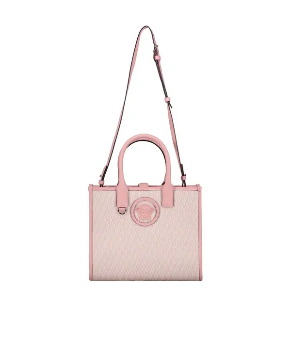 Versace Small V Allover La Medusa Tote Bag