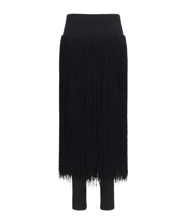 Alaïa Fringed Trousers - Black