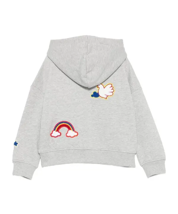 Stella McCartney Logo-patch Graphic-print Hoodie