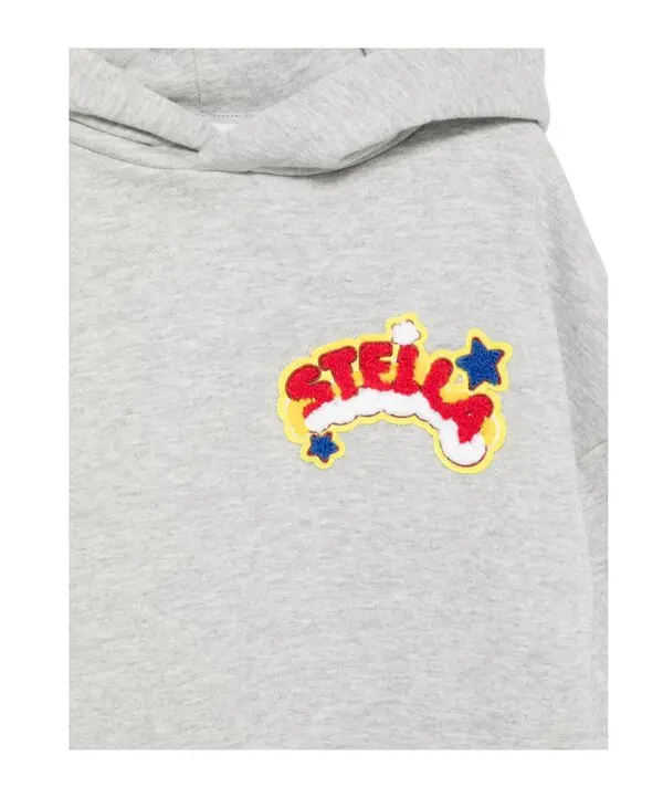 Stella McCartney Logo-patch Graphic-print Hoodie