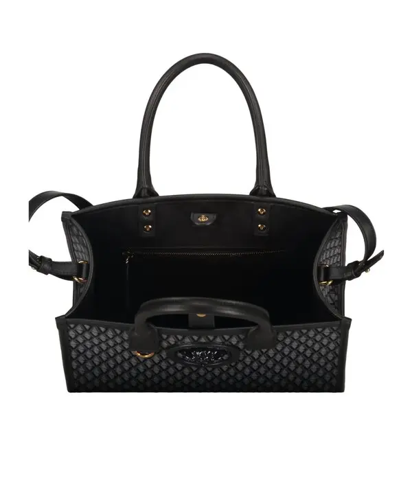 Versace Small V Allover La Medusa Tote Bag