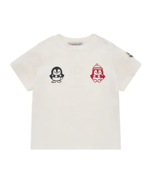 Moncler Stretch Cotton Jersey T-shirt - White