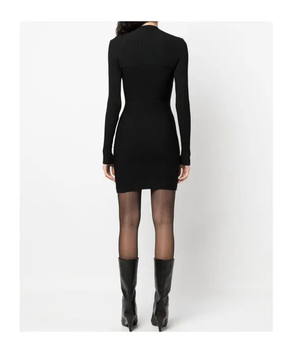 Philosophy Di Lorenzo Serafini Twist-detail Ribbed-knit Mini Dress