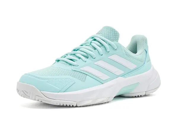 Adidas Courtjam Control 3 Tennis Tennis Shoes Halo Mint/white/silver Metallic - Blue