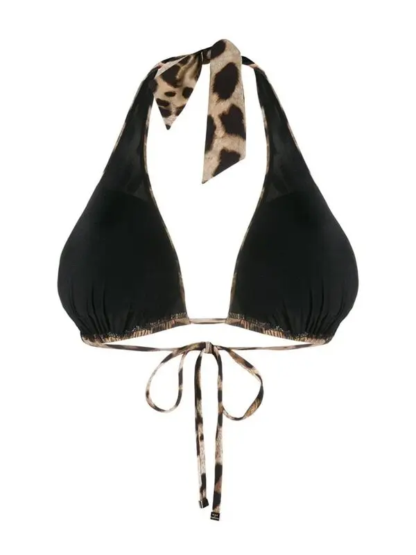 Dolce & Gabbana Leopard Print Bikini Top
