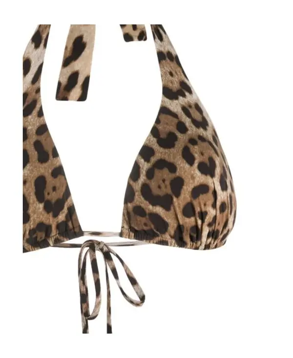 Dolce & Gabbana Leopard Print Bikini Top