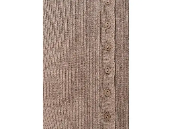 Madewell Ribbed Cap Sleeve Polo - Brown