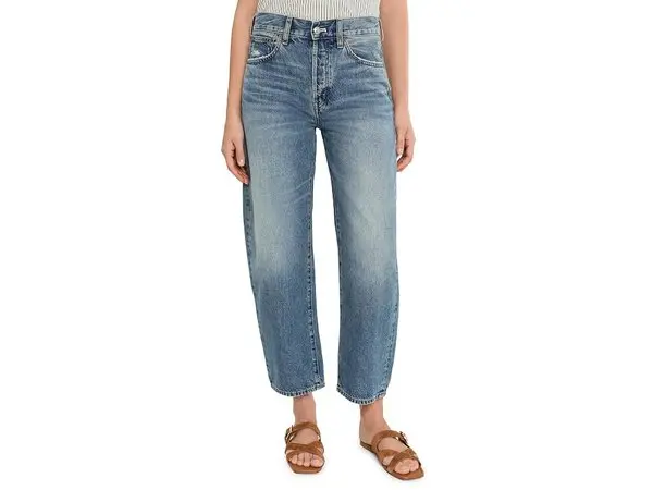 Madewell The Barrel In Solstice Jeans Solstice Wash - Blue