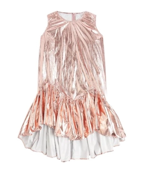 CAROLINE BOSMANS Ruffled Lamé Dress
