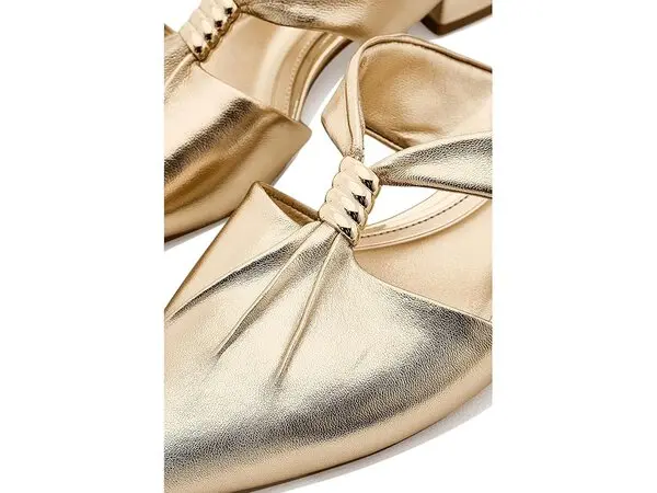 Vince Camuto Vanika Gathered Slip-on Mules - Gold