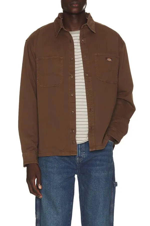 Dickies 247 Garment Dyed Work Shirt - Timber Brown