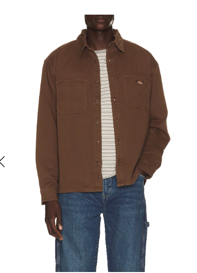 Dickies 247 Garment Dyed Work Shirt - Timber Brown