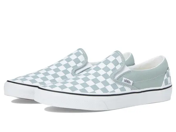 VANS Classic Slip-on Checkerboard Sneakers - Green